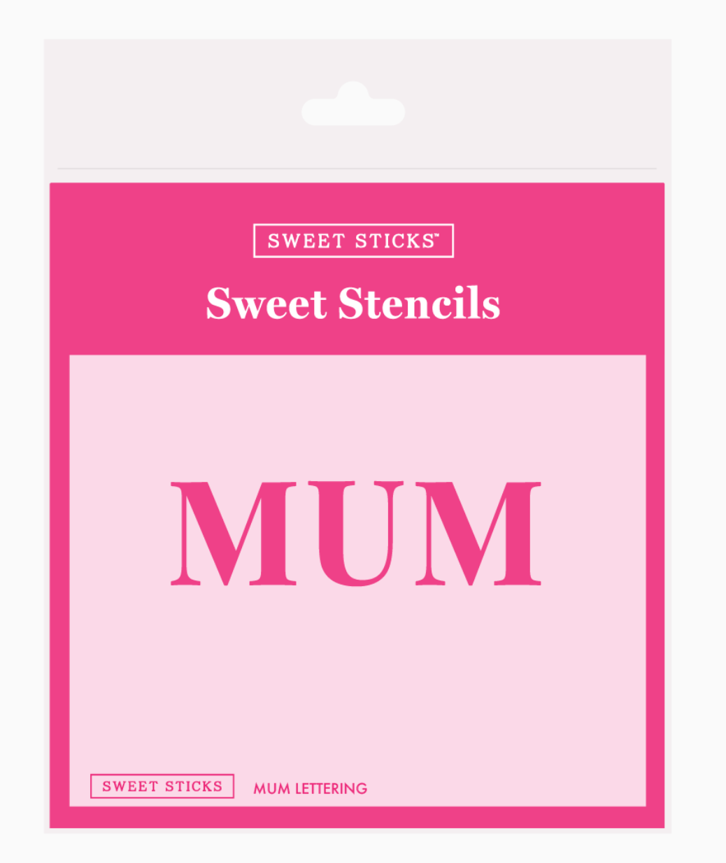 Mum Lettering Stencil – Buttercream NZ