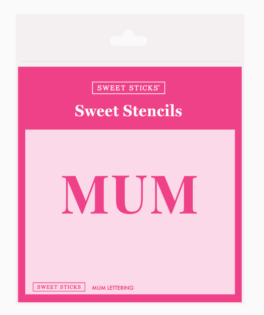 Mum Lettering Stencil – Buttercream NZ
